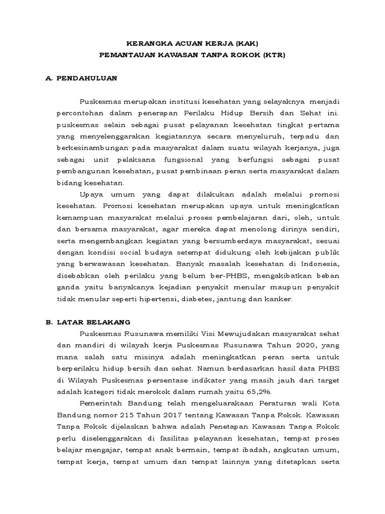 Kak PEMANTAUAN KTR | PDF