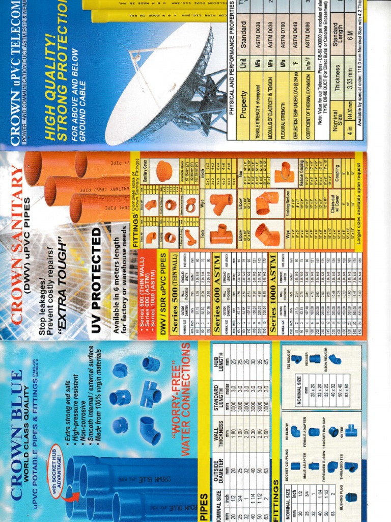 Crown Pipes PVC Brochure - 20180523 - 0001 | PDF