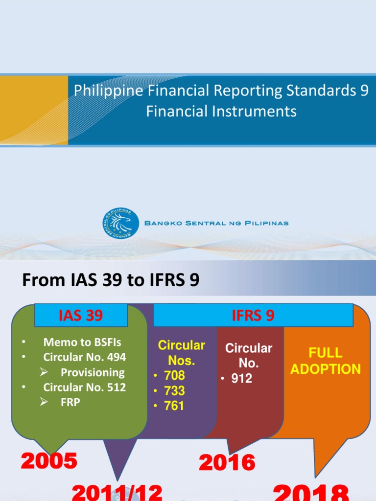 Philippine Financial Reporting Standards 9 | PDF | International ...