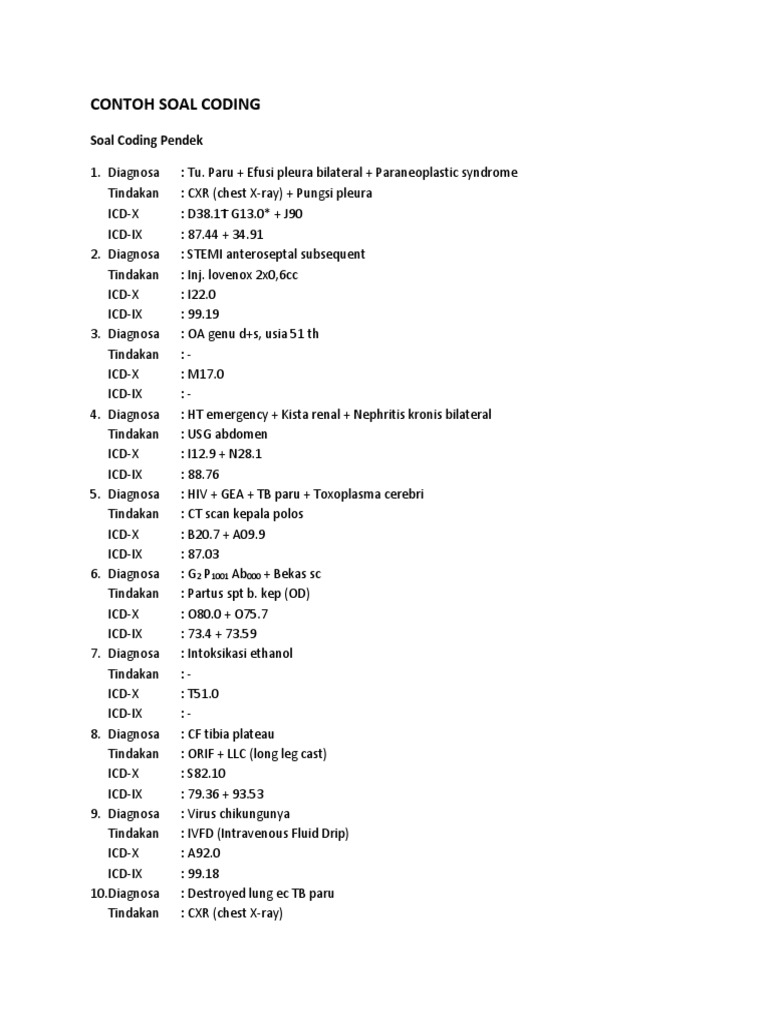 Contoh Soal Coding | PDF