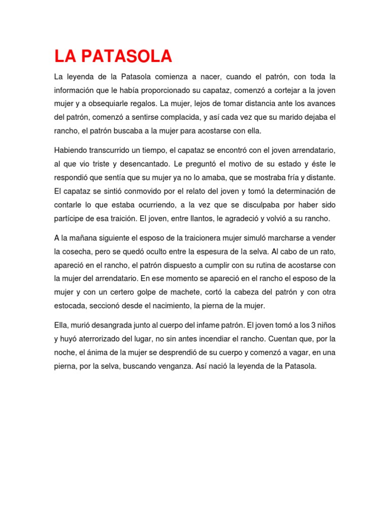 La Patasola | PDF