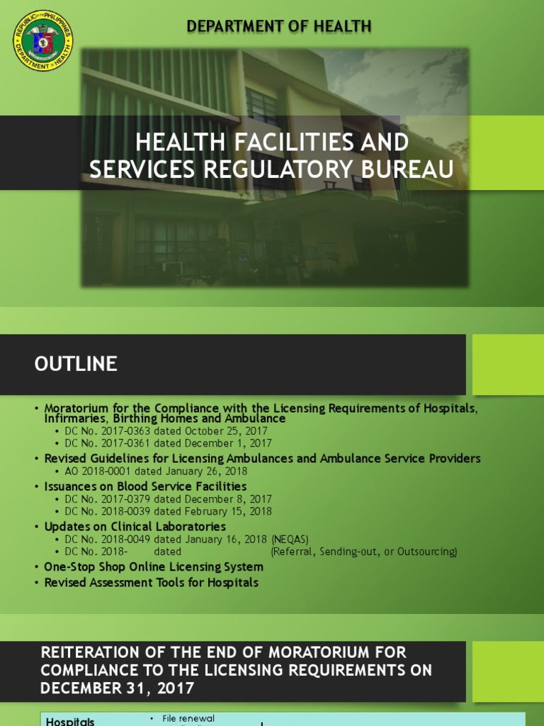 DOH 2018 New Rules Licensing, Etc PDF | Download Free PDF | Emergency ...