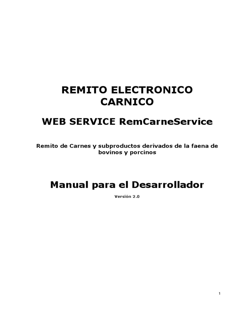 Afip Remito Carnico Manual PDF | Descargar gratis PDF | Autenticación ...