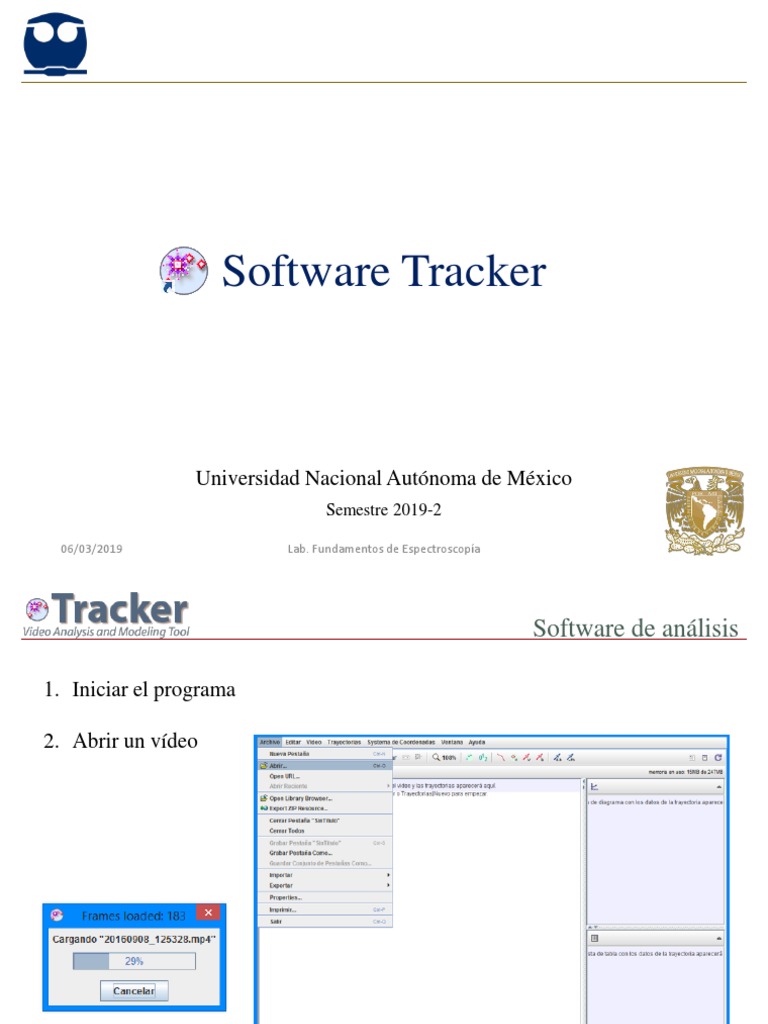 Guía de Uso del Software Tracker | PDF