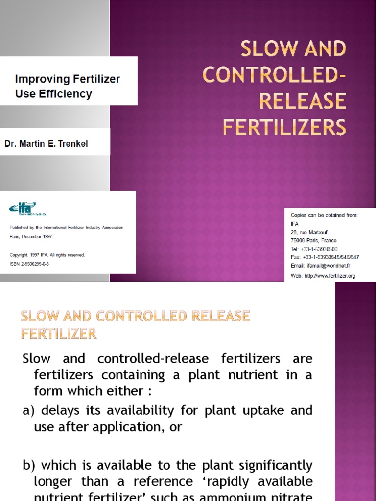 G - Controlled Release Fertilizers | PDF | Fertilizer | Urea
