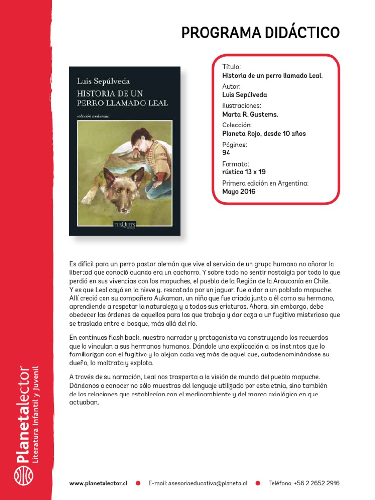 Resumen de "Un perro llamado Leal" | PDF | Narrativa | Novelas