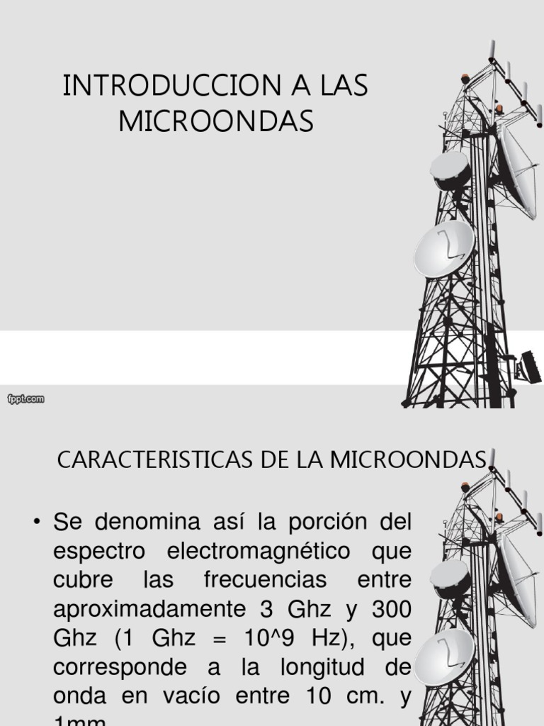 Presentacion Introduccion Micoonda | PDF | Microondas | Frecuencia