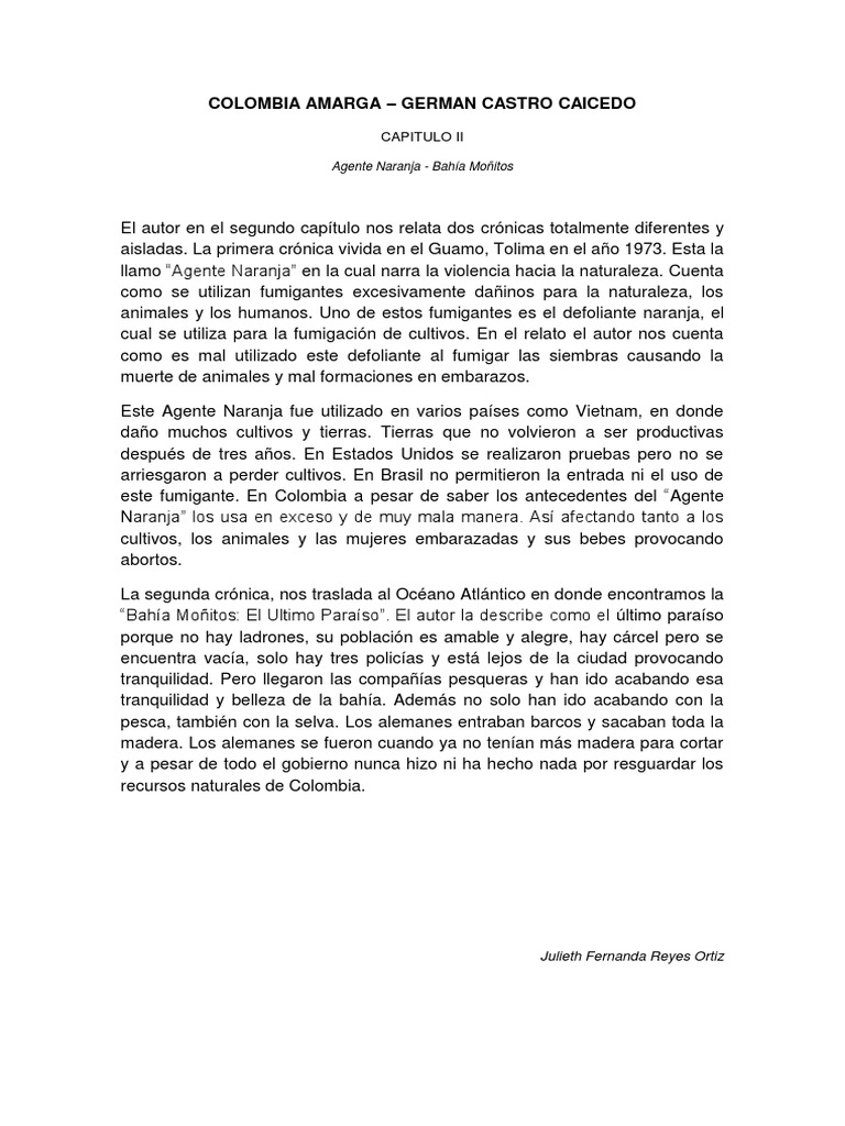 Colombia Amarga | PDF