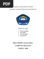 CONTOH LAPORAN STUDY TOUR KE YOGYAKARTA Kelompok 1 | PDF