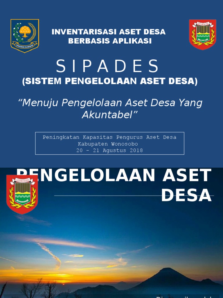 Pengelolaan Aset Desa Dengan SIPADes | PDF