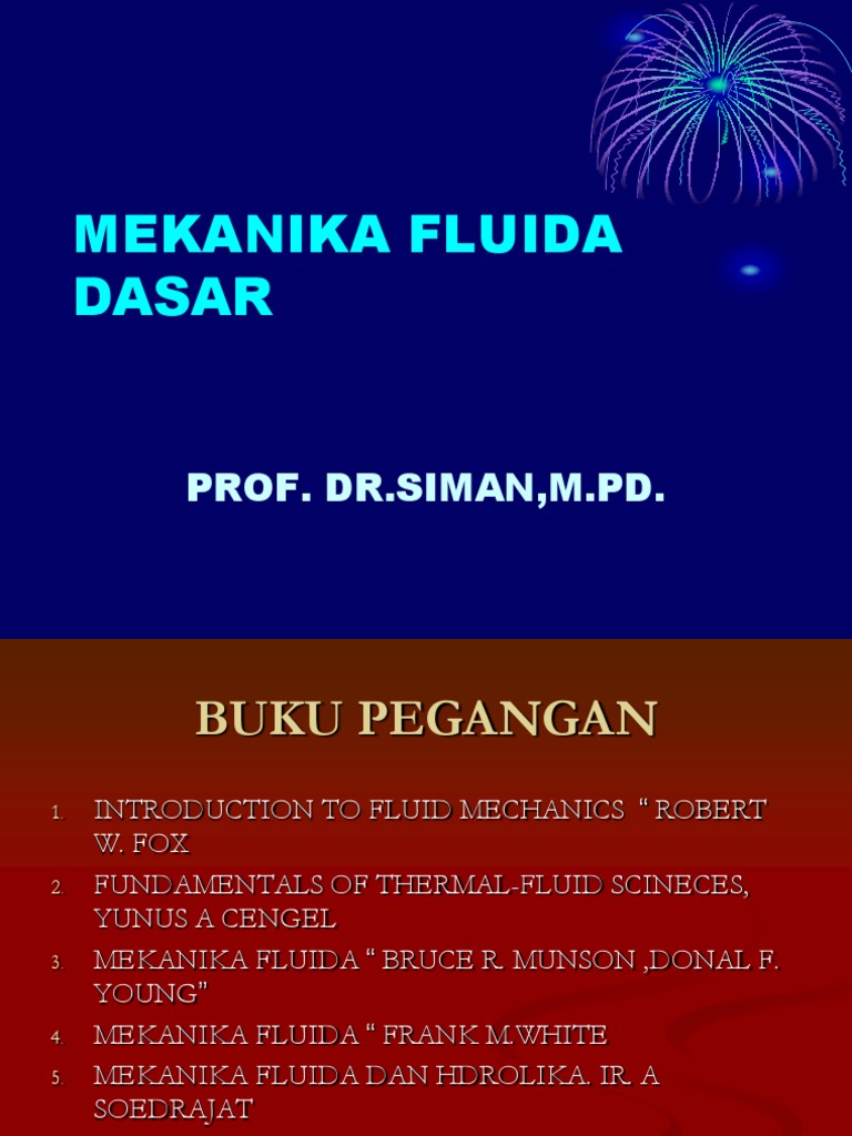 Ppt. Mekanika Fluida Dasar | PDF