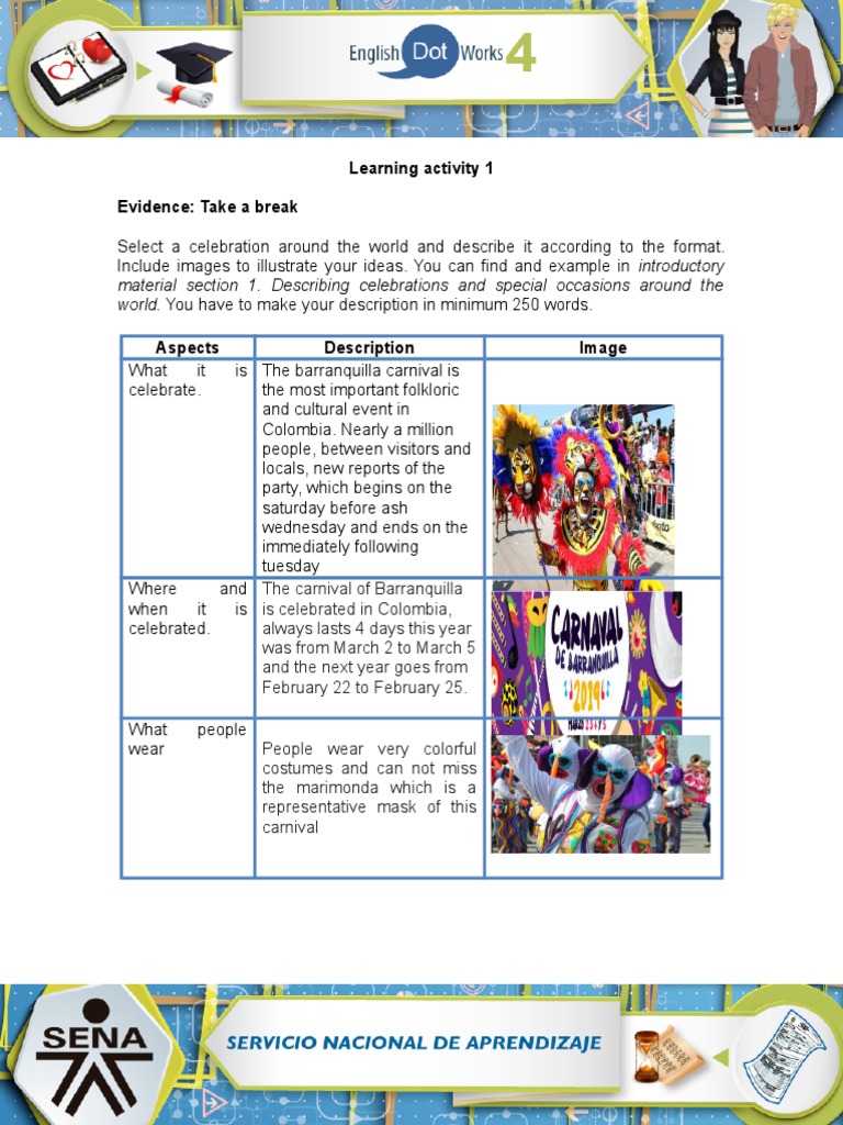 Learning Activity 1 Evidence: Take A Break | PDF