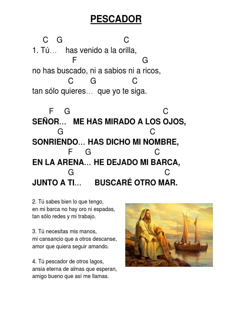 Pescador Guitarra Acordes | PDF | Entretenimiento (general) | Ocio