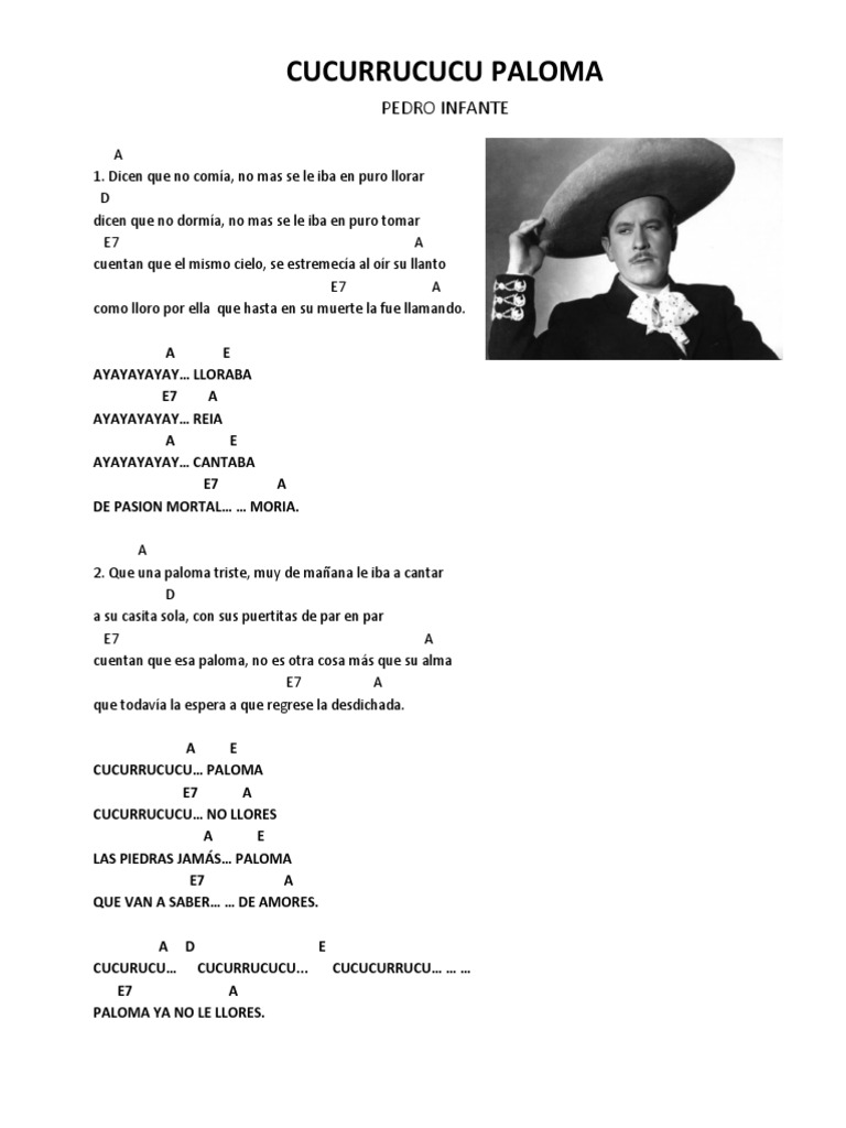 Cucurrucucu Paloma | PDF