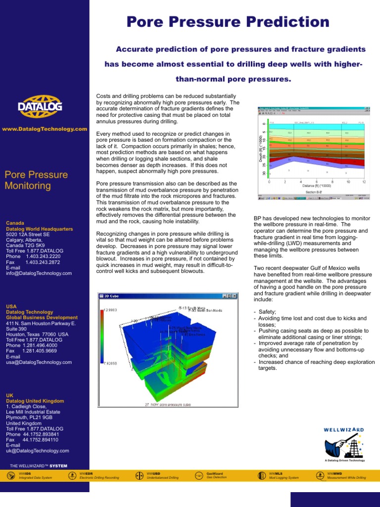 Pore Pressure Prediction | PDF | Oil Well | Casing (Borehole)