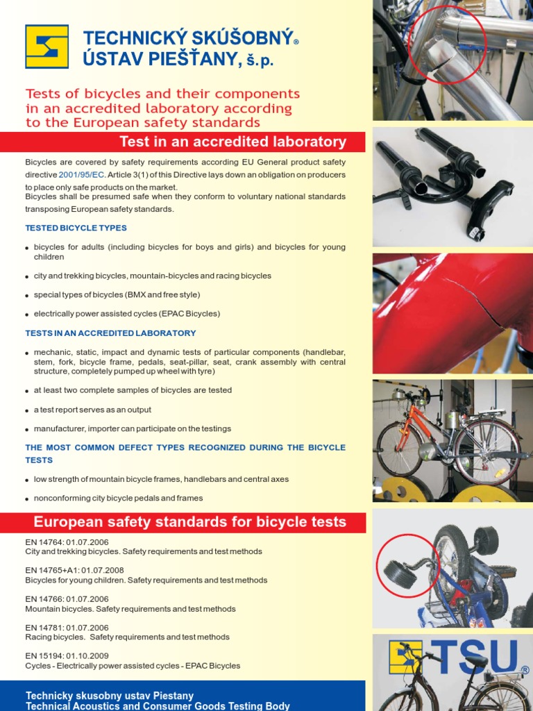 Bicycle Safety Testing Standards | PDF | Business