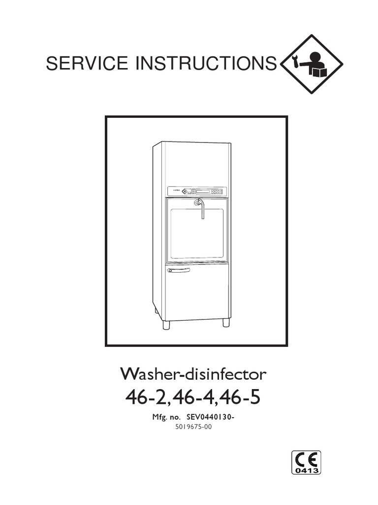 Getinge 46 Washer Disinfector - Service Instructions PDF | PDF ...