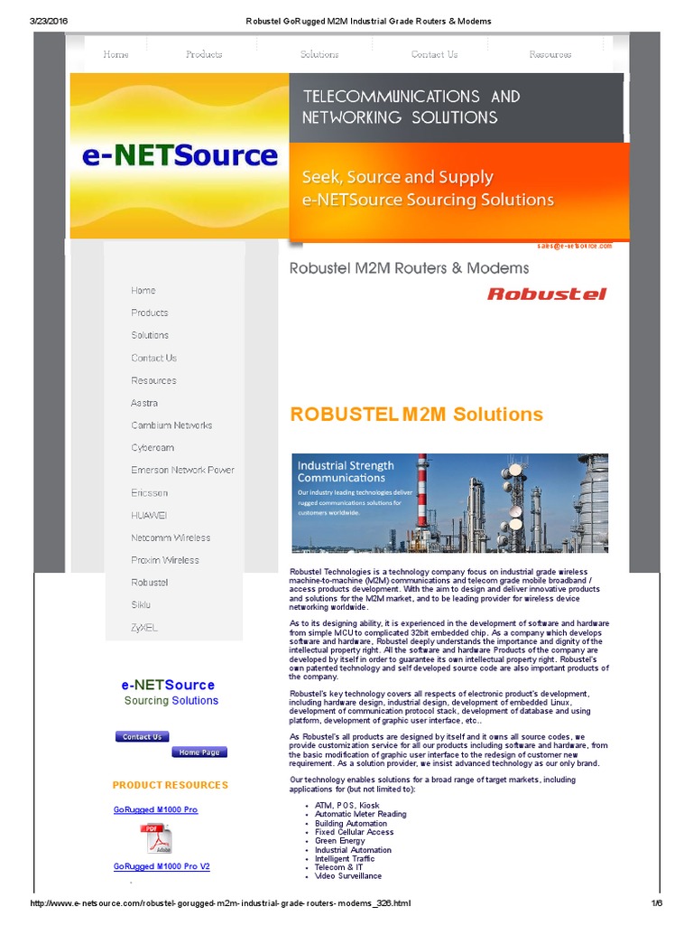 Rugged and Reliable Wireless M2M Solutions: An Overview of Robustel's ...