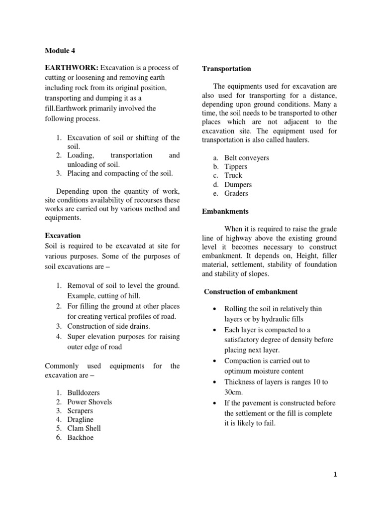 Module 4 | PDF | Soil | Road