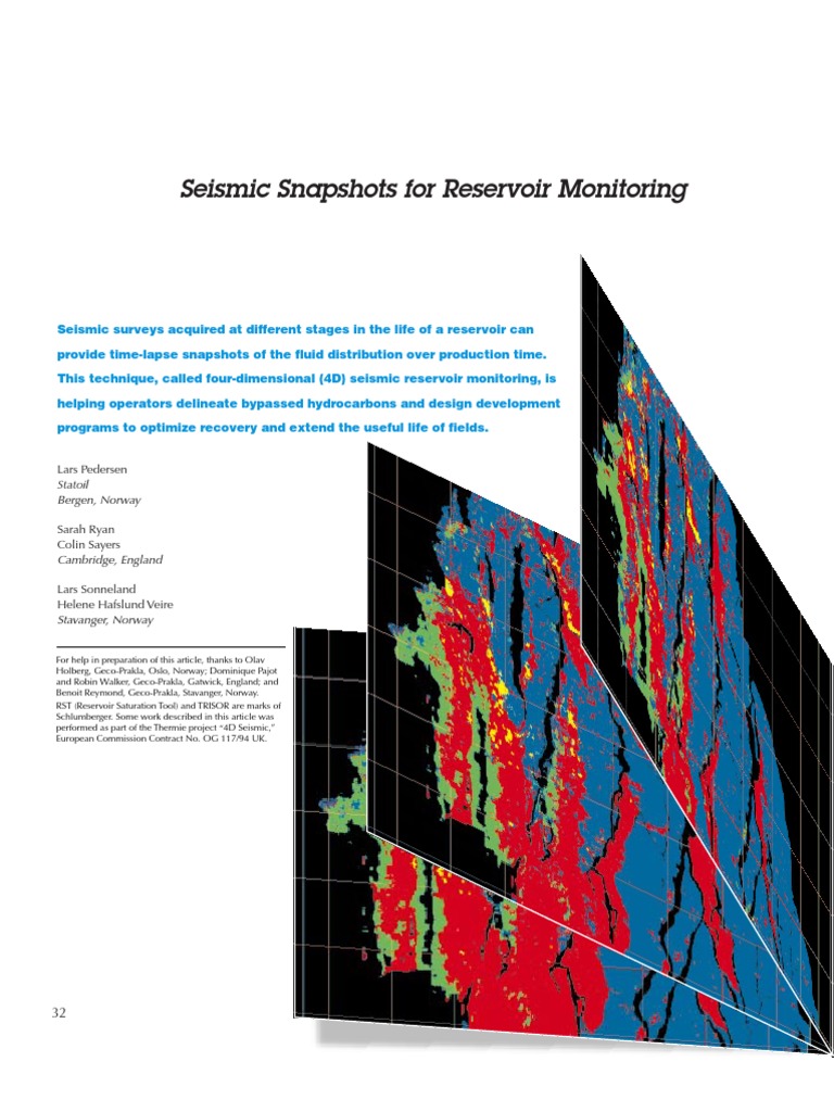 4D Seismic | Reflection Seismology | Petroleum Reservoir