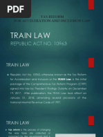 TRAIN Law: Tax Reform Overview | PDF | Taxes | Value Added Tax