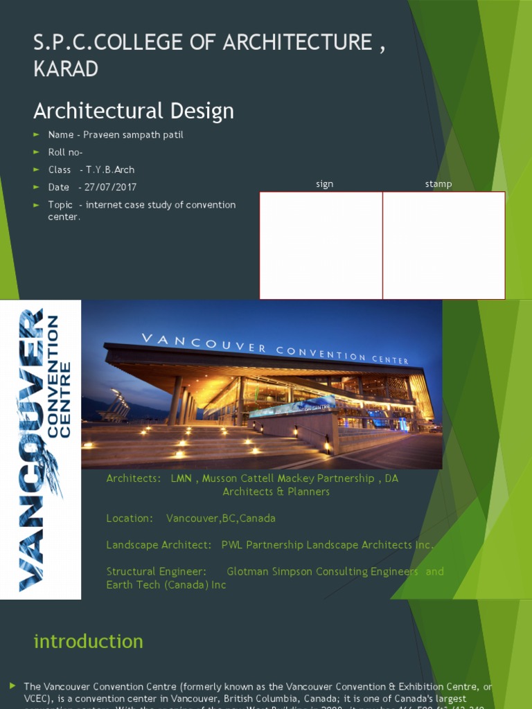 Case Study Convention Center | PDF