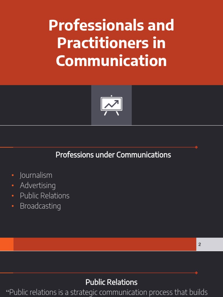 Professionals and Practitioners in Communication | PDF | Journalism | News