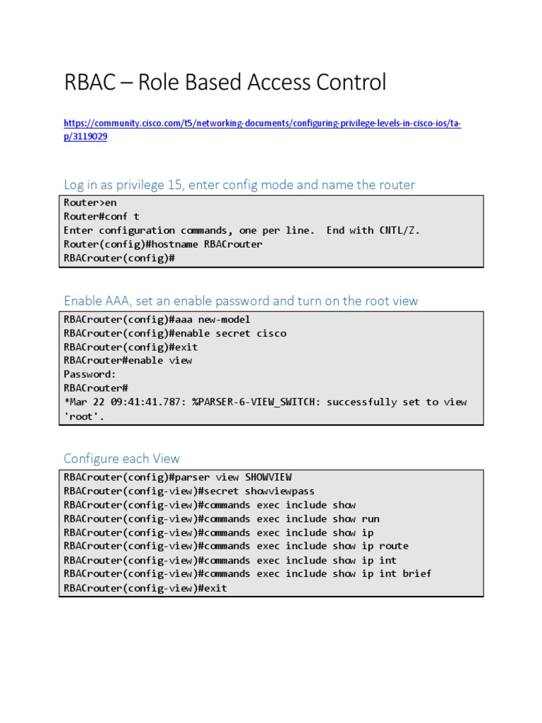 RBAC Guide | PDF | Home & Garden | Computers