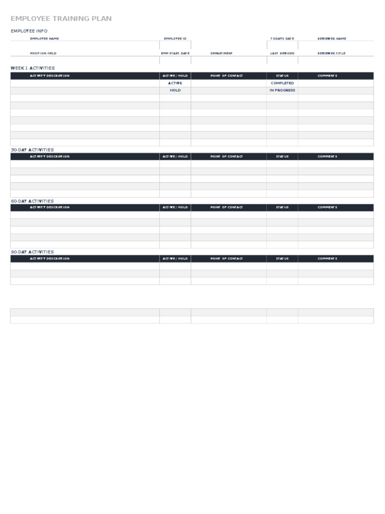 Template Jadwal Pelatihan | PDF | Career & Growth