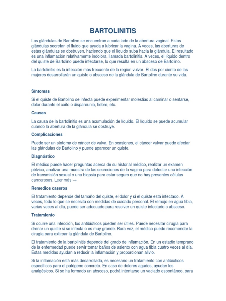 BARTOLINITIS | PDF | Cancer de prostata | Antígeno específico de la próstata