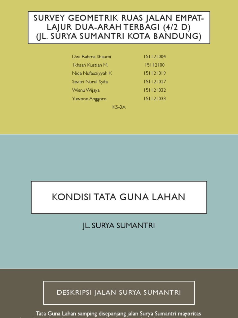 Kelompok 3 PPT Ruas Jalan Surya Sumantri | PDF