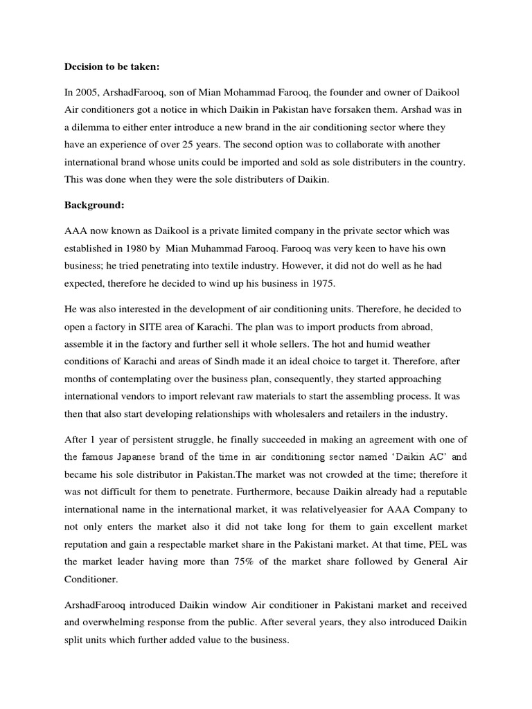 Daikool Case Study | PDF | Competition | Economies