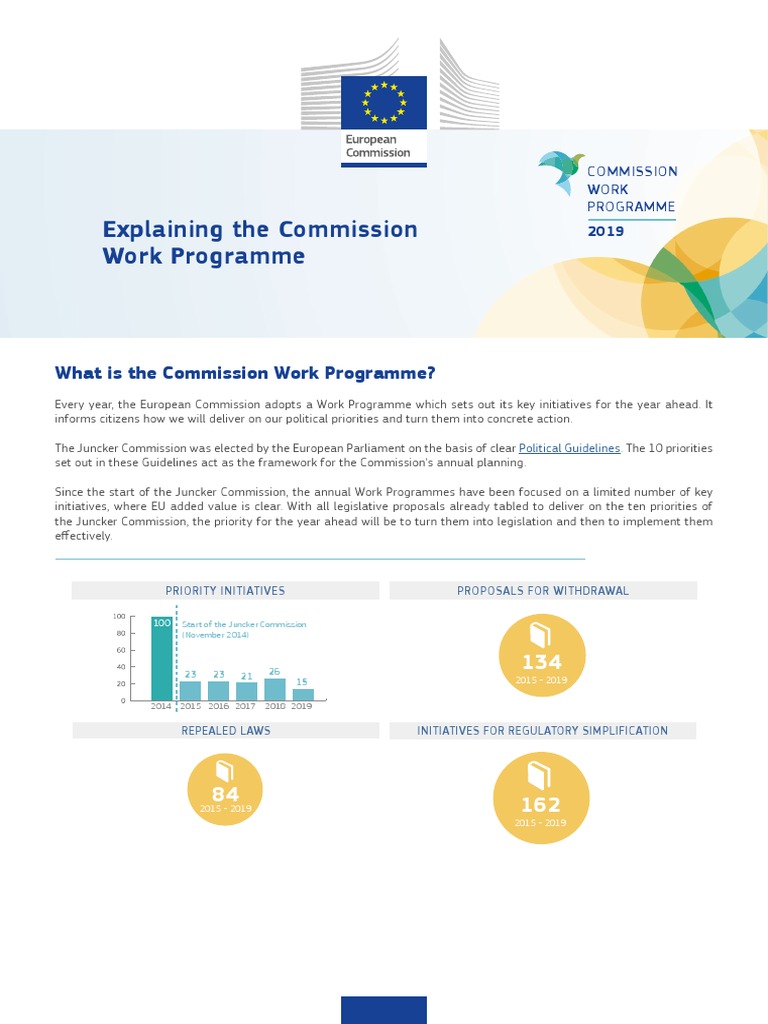 What Is The Commission Work Programme? | PDF | European Commission ...