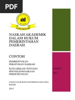 Sistematika Naskah Akademik | PDF