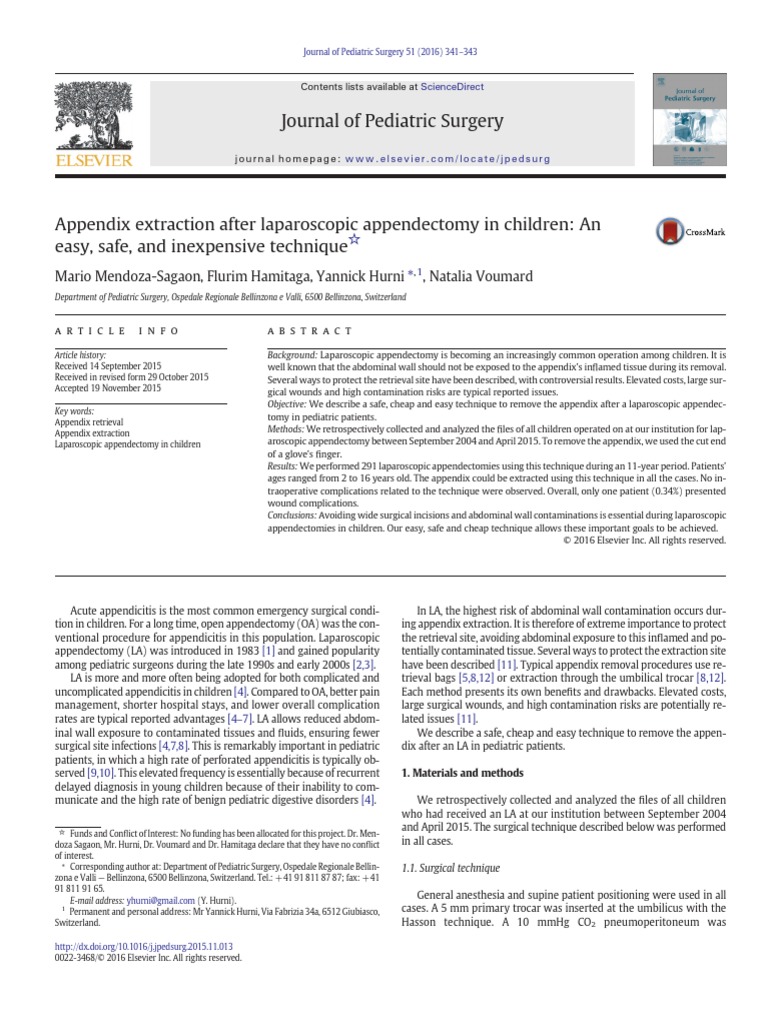 Laparoscopy Appendectomy | PDF | Surgical Specialties | Surgery