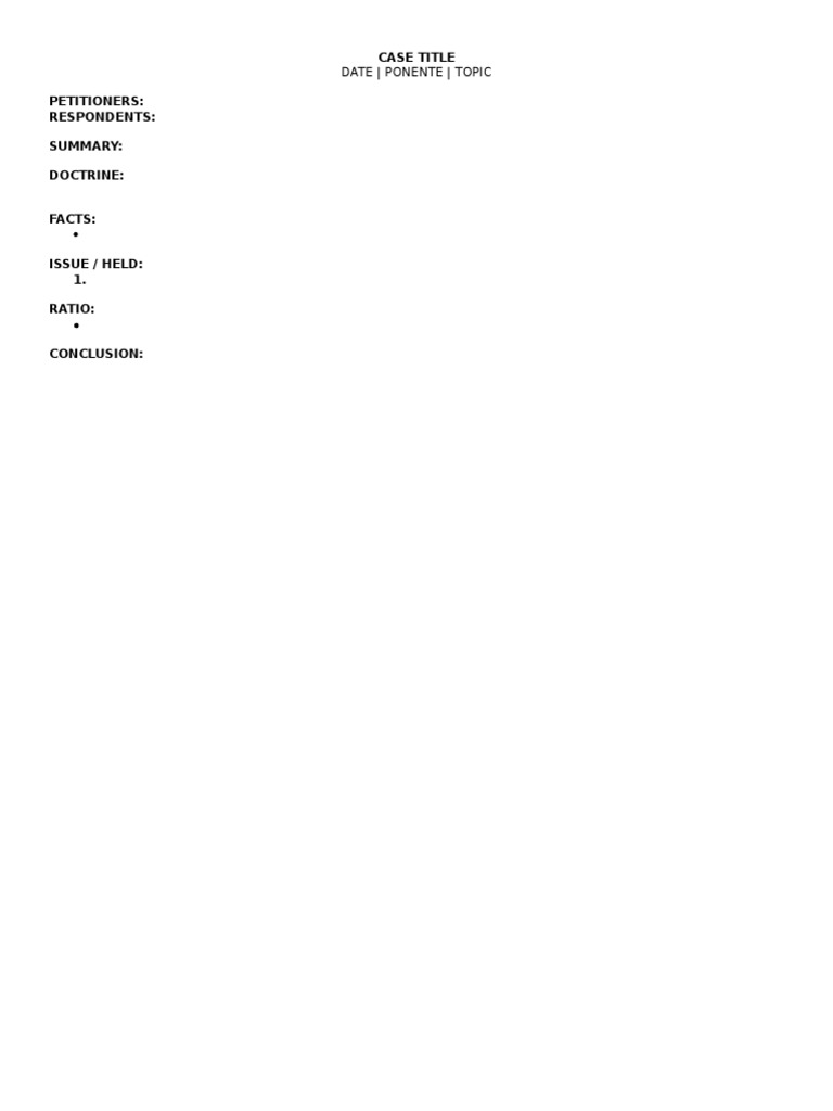 Digest Template | PDF