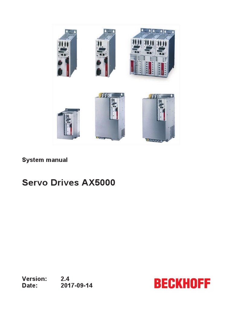 Ax5000 System Manual hw2 en PDF | PDF | Electric Motor | Fuse (Electrical)