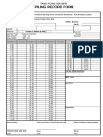 H-Pile Driving Log Form 4013 | PDF