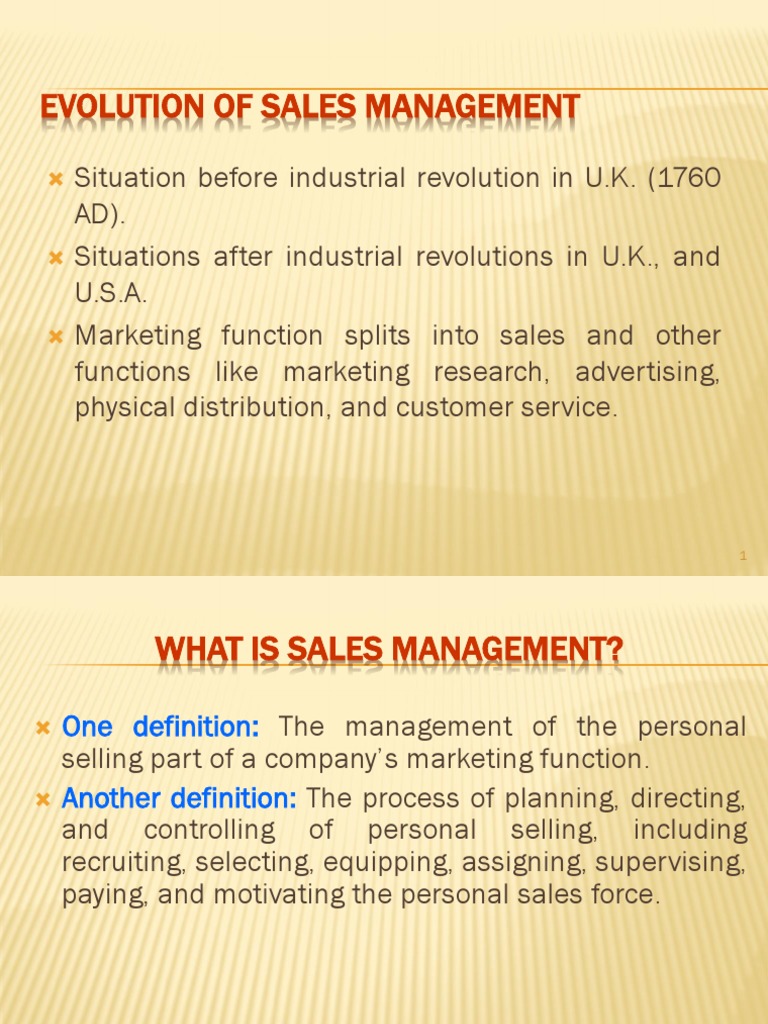 Sales Management | PDF | Sales | Marketing