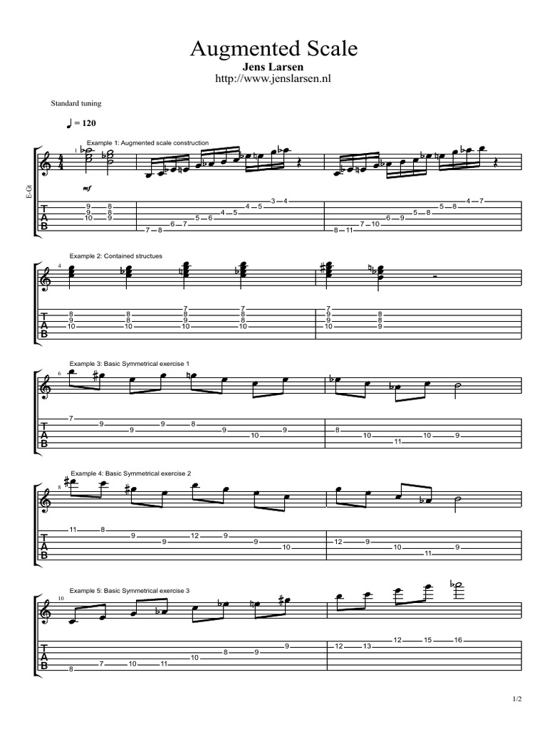 Augmented Scale Guide | PDF | Music Theory | Elements Of Music