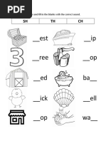 Phonics Worksheets: SH, CH, TH, WH, PH | PDF