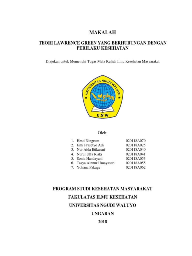 Makalah Teori Lawrence Green | PDF