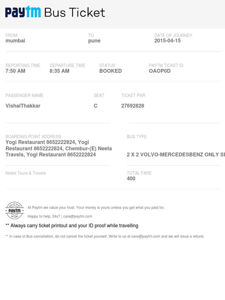 Bus Ticket Invoice 898953670 | PDF | Ticket (Admission) | Bus