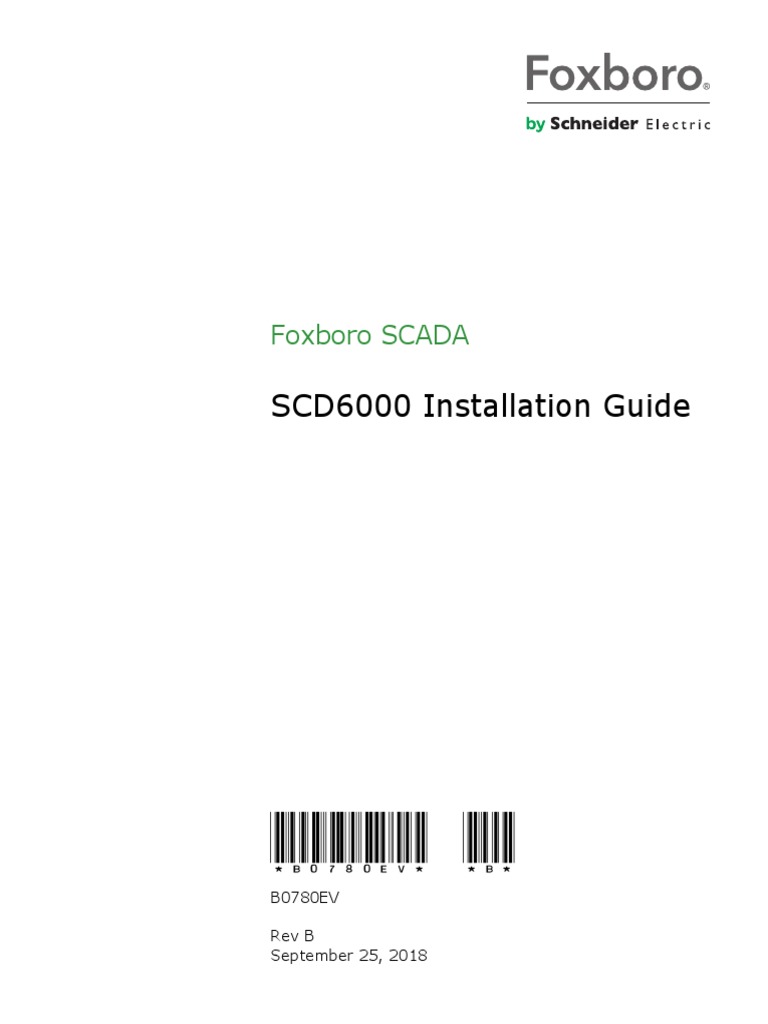 Schneider Electric - Foxboro Evo SCD6000 Installation Guide | PDF ...