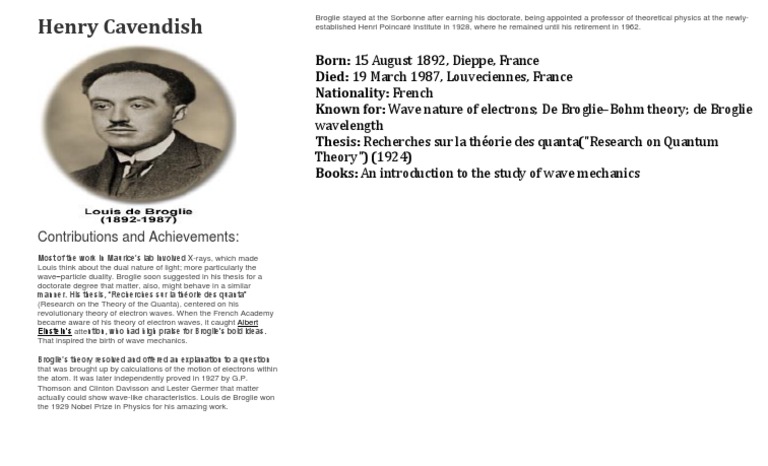 Henry Cavendish: Wavelength Theory") (1924) | PDF | Philosophy