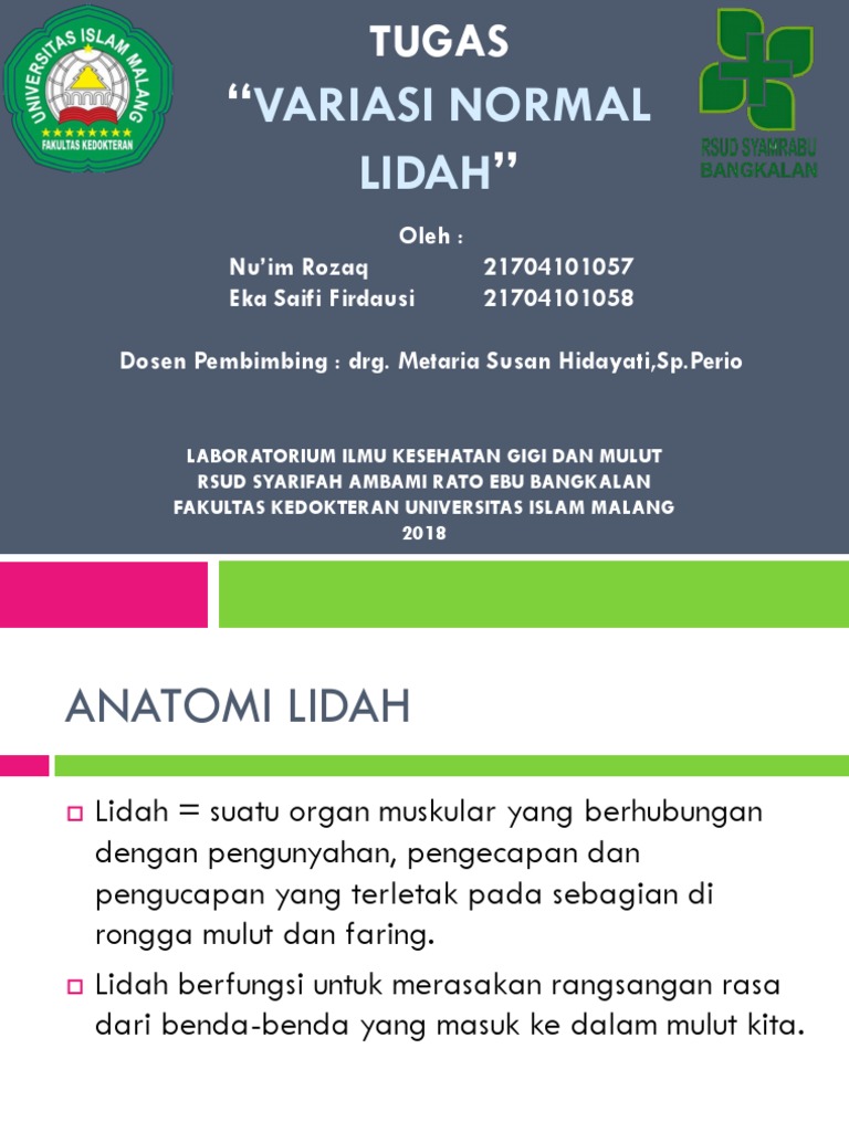 Variasi Normal Lidah | PDF