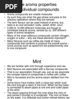 FEMA GRAS Flavor Properties Overview | PDF | Taste | Flavor