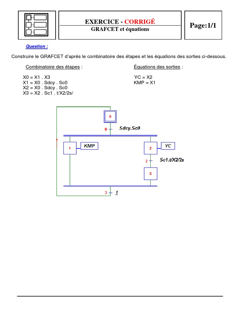 Chapitre 3 Le Grafcet | PDF | Méthodes et références pédagogiques