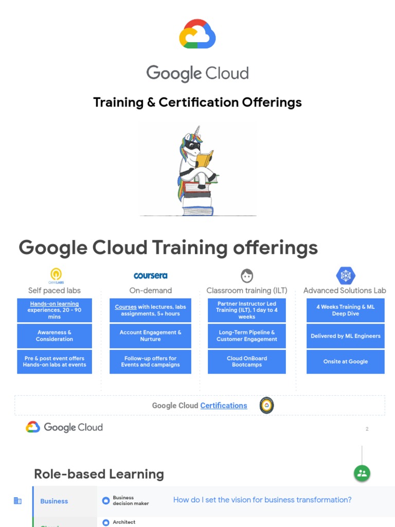 Google Cloud Training & Certification Guide | PDF | Cloud Computing ...
