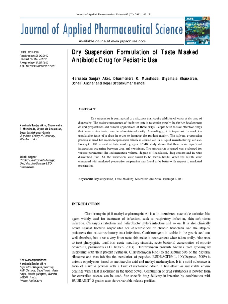 566 PDF | Download Free PDF | Pharmaceutical Formulation | Suspension ...